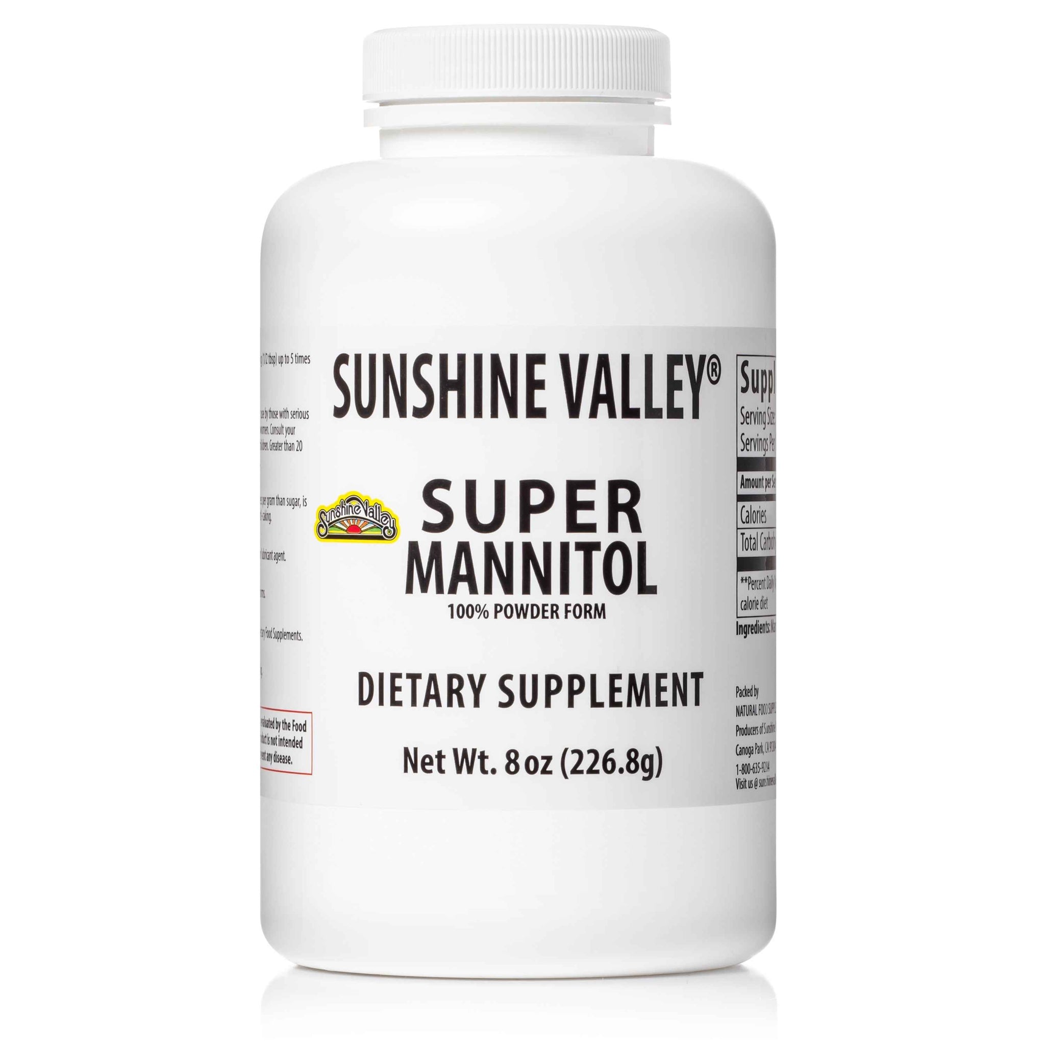 Sunshine Valley® Super Mannitol Dietary Supplement Powder 8 oz.